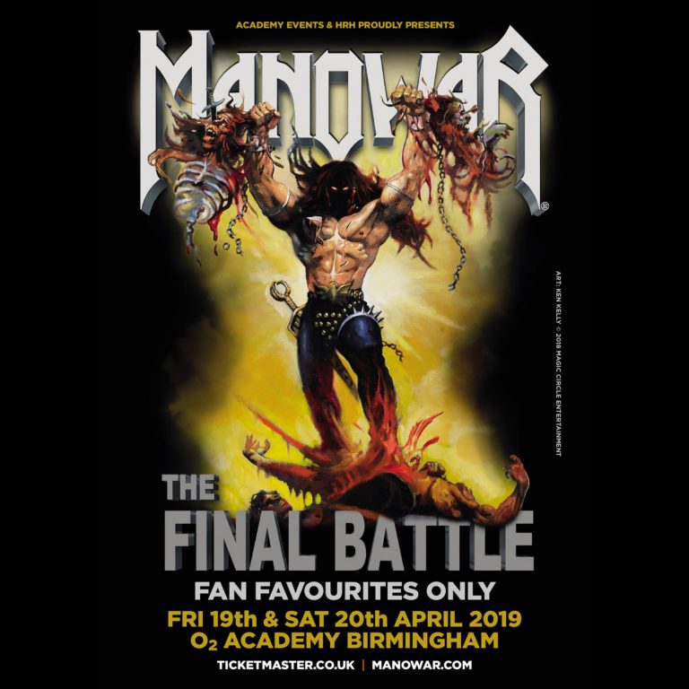 MANOWAR RETURN TO ENGLAND WITH TWO SHOWS ON THE FINAL BATTLE WORLD TOUR ...